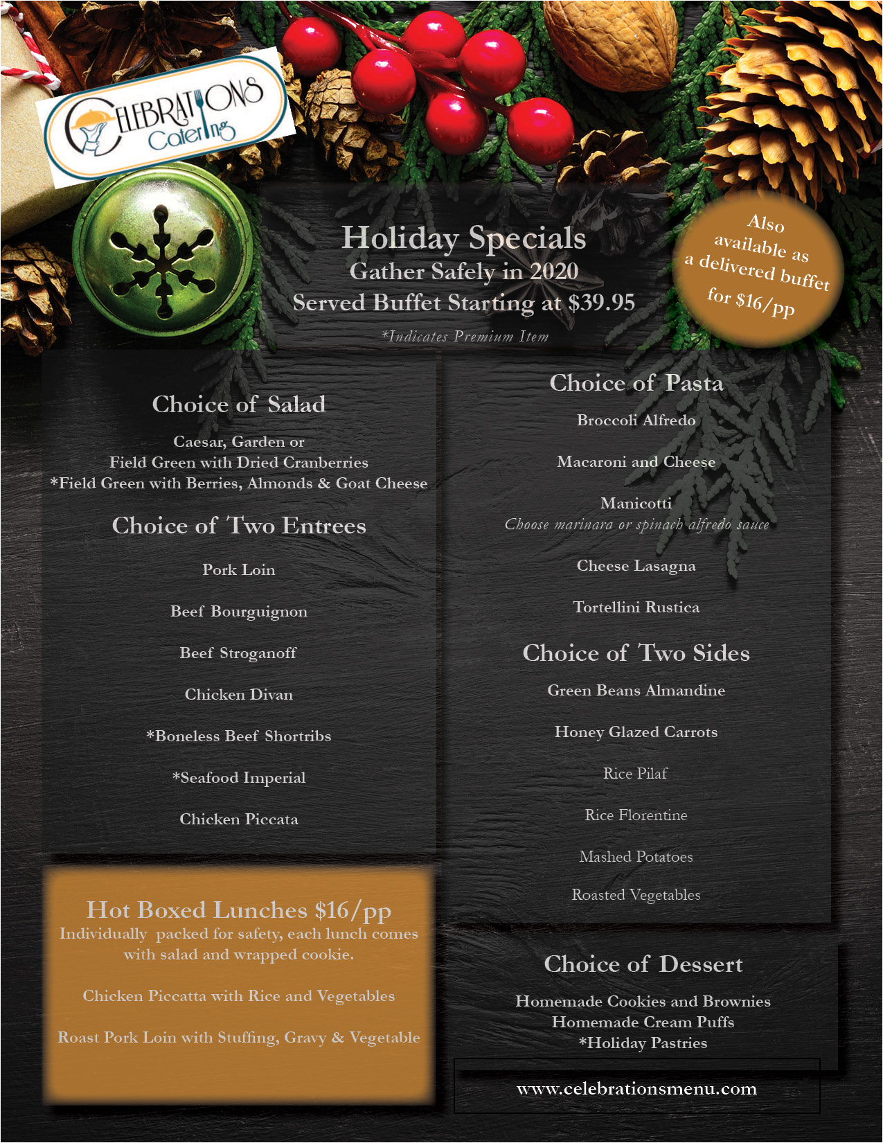 Menus - Celebrations Catering