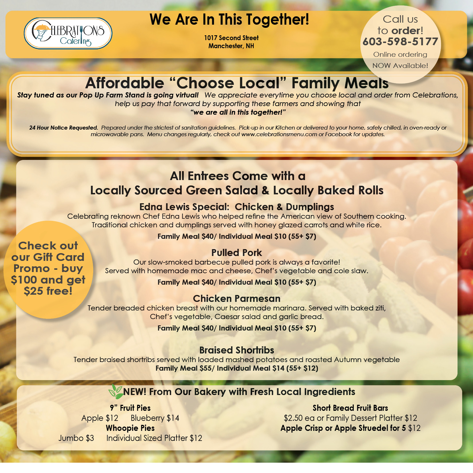 Menus - Celebrations Catering